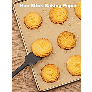 SMARTAKE 400 Pcs Parchment Paper Baking Sheets, 12x16 Inches Non-Stick Precut Baking Parchment, for Baking Grilling Air Fryer Steaming Bread Cup Cake Cookie and More (Unbleached)