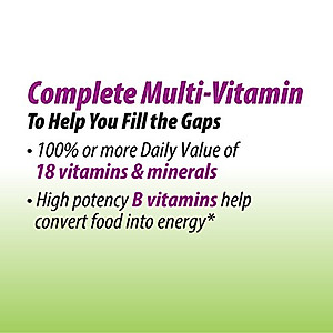 Nature's Way Alive! Garden Goodness Multivitamin for Women, High Potency B-Vitamins to Support Cellular Energy*, 1 Serving Veggies & Fruits**, 60 Tablets