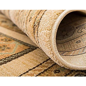 Unique Loom Fars Collection Area Rug - Pasadena (9' x 12' 2" Rectangle, Ivory/ Cream)