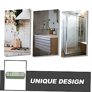 BRIGHTFUFU Bathroom Storage Box Kitchen Storage Wall Organizer Shower Wall-mounted Rack Bathroom Organizer Wall-mounted Bathroom Holder Storage Organizer Toilet Storage Rack Storage Stand