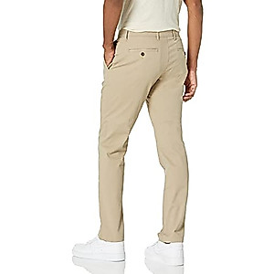 Amazon Essentials Men's Skinny-Fit Casual Stretch Chino Pant, Khaki Brown, 28W x 30L