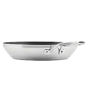 KitchenAid 3-Ply Base Brushed Stainless Steel Nonstick Fry Pan/Skillet, 12 Inch