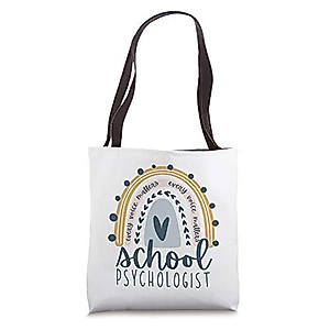 Every Voice Matters Rainbow Psych School Psychologist Tote Bag