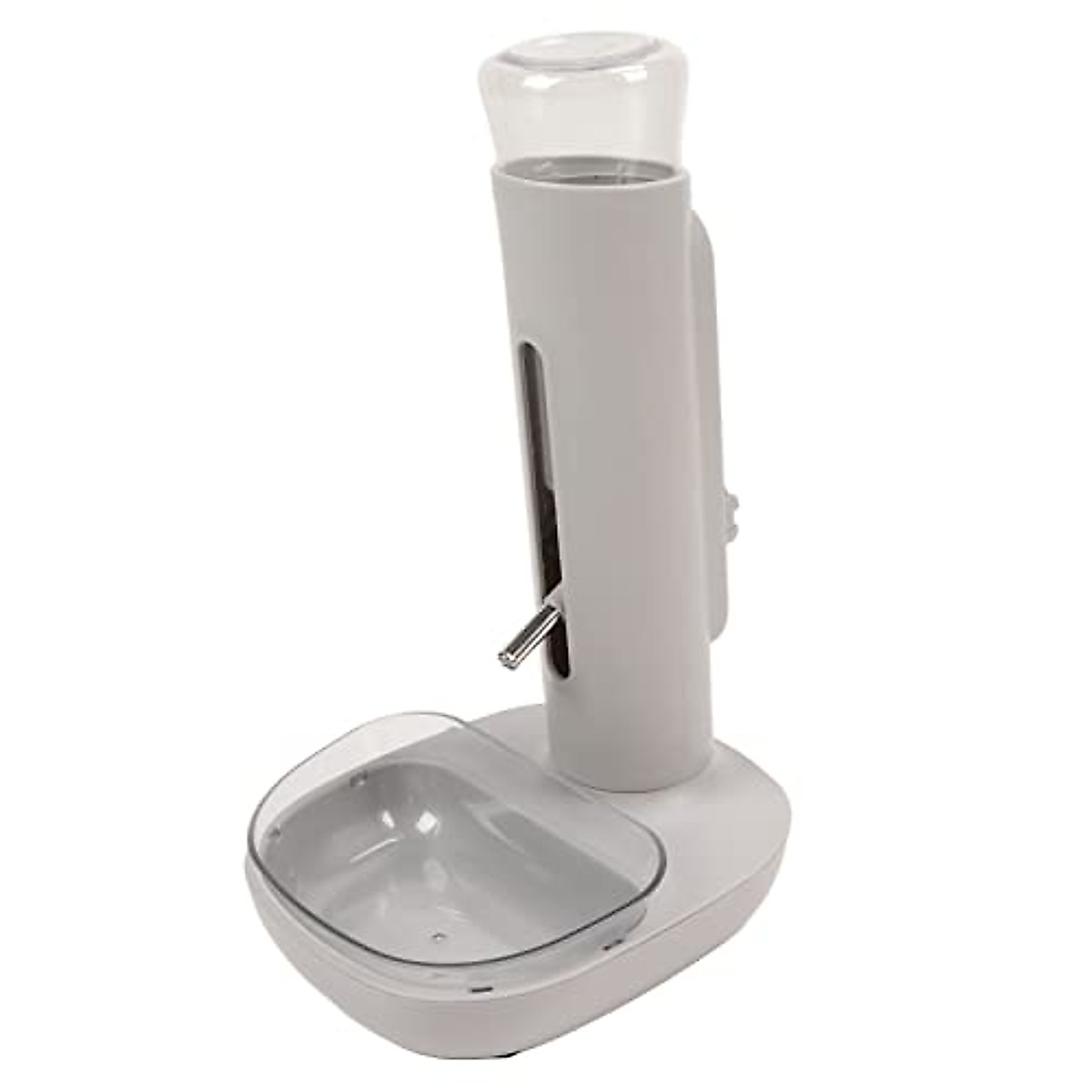 Pet Standing Water Dispenser 680ml, Automatic Detachable Pet Drinking Feeder Cat Dog Standing Bowl Automatic Feeding Water Height Adjustable Drinking Bottle Feeder for Small Cats Dogs