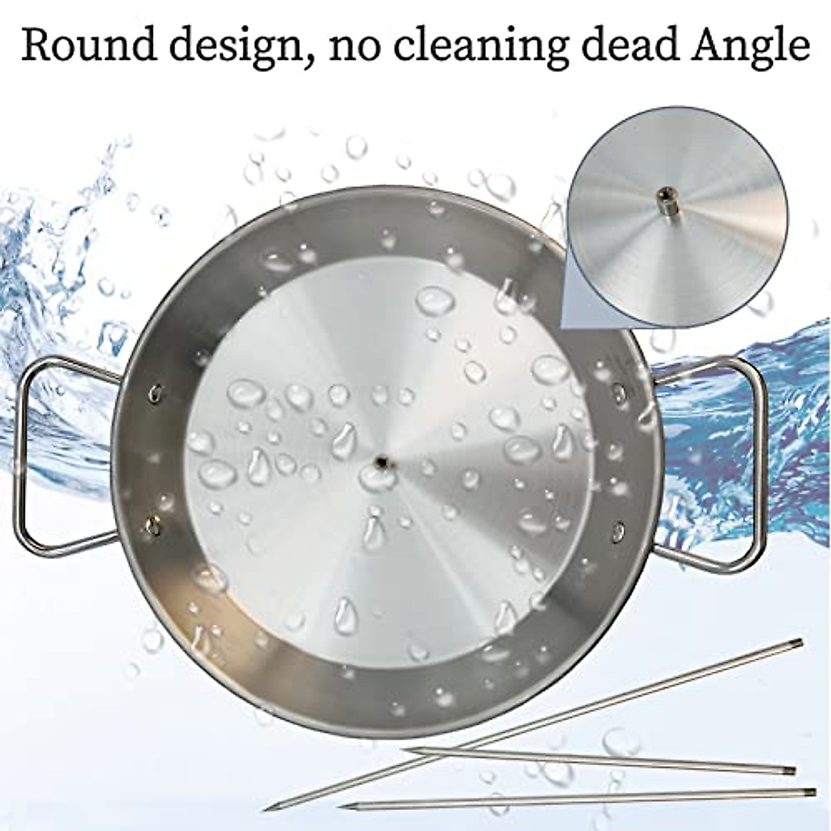 Al Pastor Skewer for Grill, BBQ Vertical Stand Skewer Tacos Barbecue Hack Vertical Spit with 13" Base Pan for Shawarma-Grilling Accessory Brazilian Churrasco with 3 Spikes (8”, 10" and 12”)