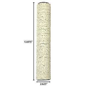 Kitty City Claw Mega Kit 2.0 Furniture, Cat Cushion, Cat Scratch, Sisal Replacement, Black, (CM-10167)