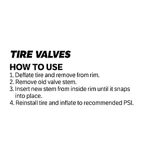 Slime 2080-A Tubeless Tire Valves 1¼", TR 413 45, Schrader valve stem, pack of 2 valves