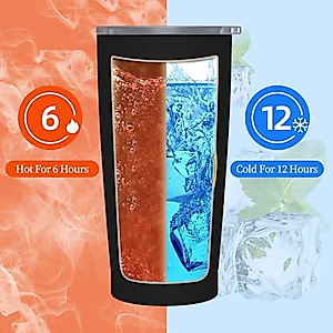 OSUKI Army Retired Car Cup Coffee Stainless Steel Straw Travel Mug Vacuum Insulated Keep Cold 20oz