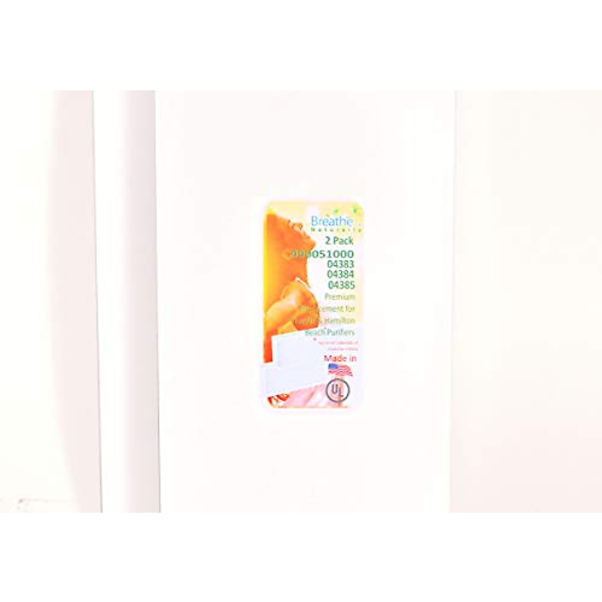 Breathe Naturally Replacement Filters for TrueAir Air Purifier 04383, 04383, 04385 (2 Pack) Compare to OEM Part # 990051000 by Hamilton Beach