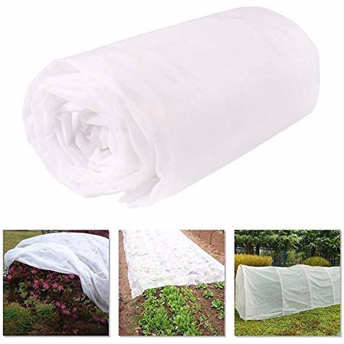BGTOOL Garden Fabric Plant Cover Freeze Protection, Floating Row Cover 10ft×49ft Reusable Rectangle Frost Protection for Crop, Blanket for Vegetables & Plants for Preventing Cold Weather and Animal
