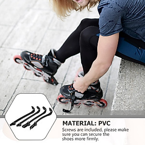 BESPORTBLE Ratchet Belt Shoes Accessories 3 Sets Roller Strap Buckle Replacement Shoes Strap Buckle Skates Shoes Fixed Straps Skates Fixed Buckles for Skating Shoe Supplies Ratchet Belt Bindings