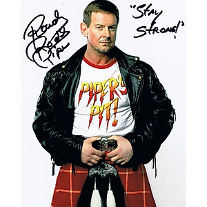 Kirkland Signature Rowdy Roddy Piper 8 X 10 Autograph Photo on Glossy Photo Paper