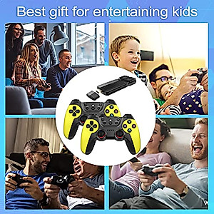 20000+ Games, Wireless Retro Game Console, Handheld Console, Plug and Play Video Game Stick, 9 emulators, 4K HDMI Output, Dual 2.4G Wireless Controllers