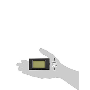 DROK® Small Digital Multimeter, DC 6.5-100V 50A Voltage Amperage Power Energy Meter DC Volt Amp Tester Watt Meter Gauge Monitor LCD Digital Display with Blue Backlight with 50A/75mV Shunt