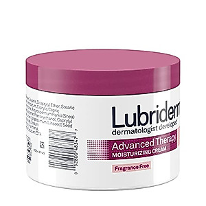Lubriderm Advanced Therapy Fragrance-Free Moisturizing Cream with Vitamin E and Pro-Vitamin B5, Intense Hydration for Extra Dry Skin, Non-Greasy Formula, 16 fl. oz