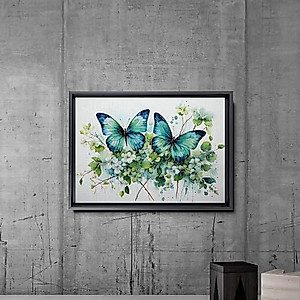 Abstract Painting Buy Canvas Wall Art, Butterfly Painting Art, Butterfly canvas, bedroom Butterfly wall art,Watercolor abstract Butterfly canvas painting