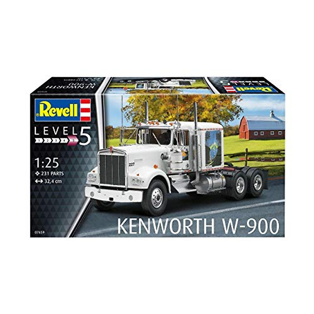 Revell RV07659 1:25 - Kenworth W-900 Plastic Model kit 1/25