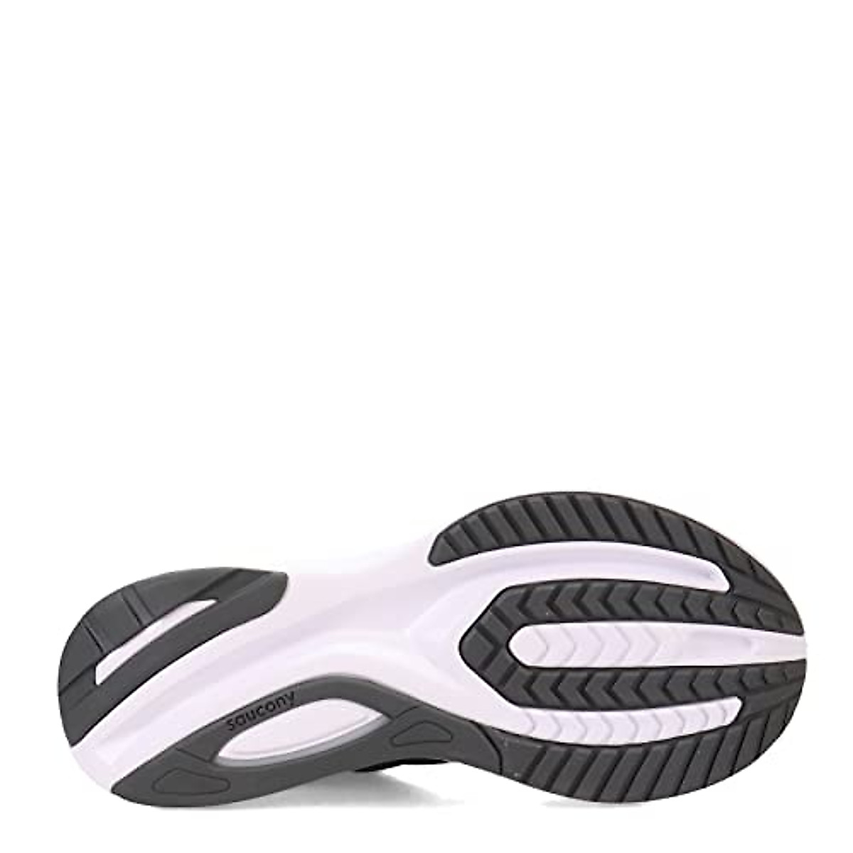 Saucony Women's Guide 15 Running Shoe, Black/White, 8 Wide