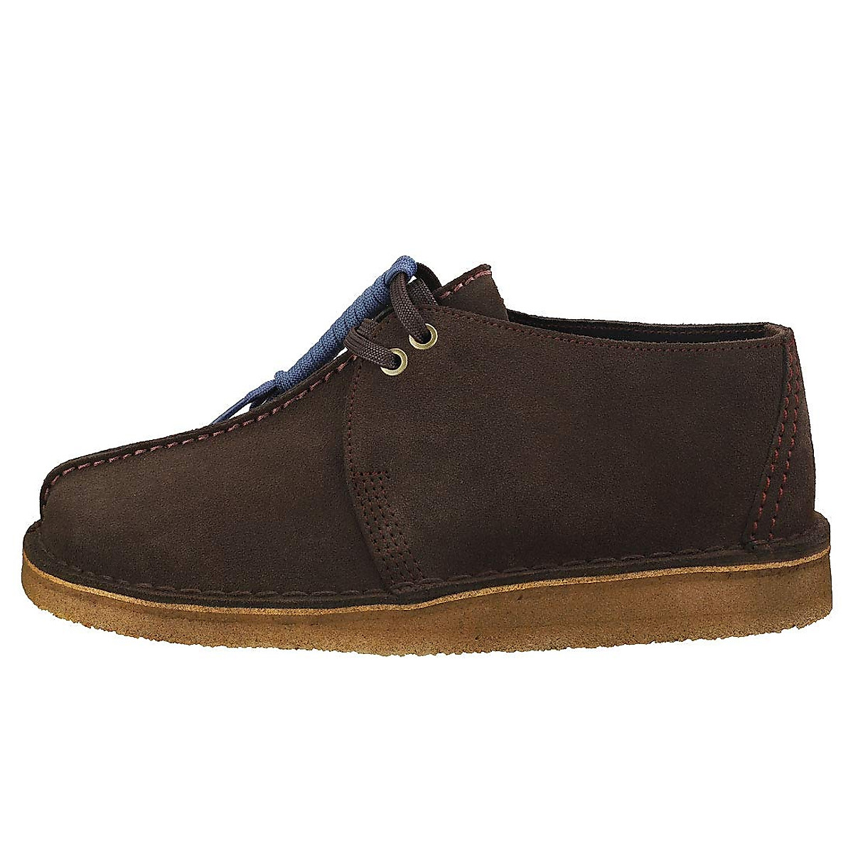Clarks Originals Mens Desert Trek Suede Dark Brown Shoes 10 US