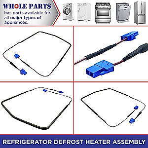 Whole Parts DA47-00244W Refrigerator Defrost Heater Assembly - Replacement and Compatible with Some Samsung Refrigerators - Non-OEM Samsung Appliance Parts & Accessories - 2 Yr Warranty