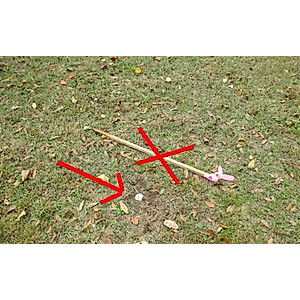 Survey Marker - 4 Pack - Low Profile Survey Stakes (Hi-Vis Orange)