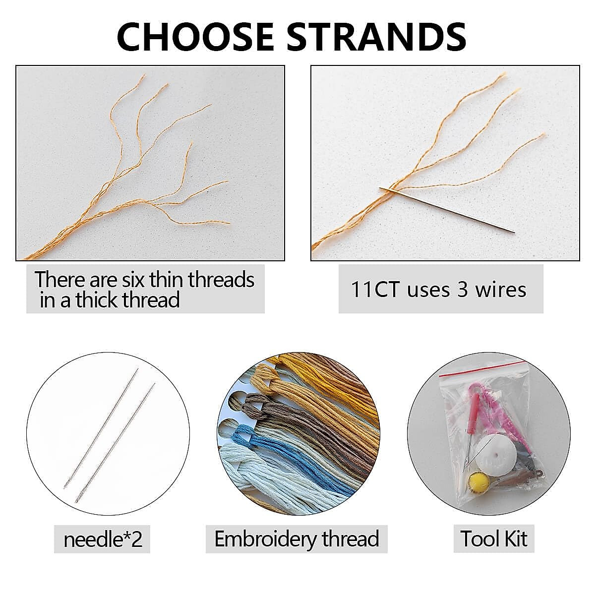 Cross-Stitch Stamped Kits Owl Animal Beginners Adults Prestamped Easy Pattern Embroidery Starter Kits Needlepoint 11ct Home Decor 12x16inch