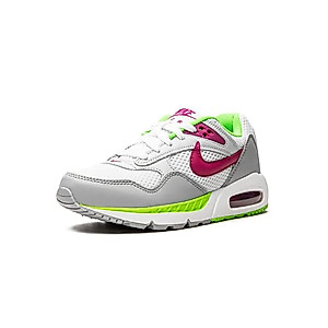 NIKE Women's Air Max Correlate Running Shoes, White/Pink/Green