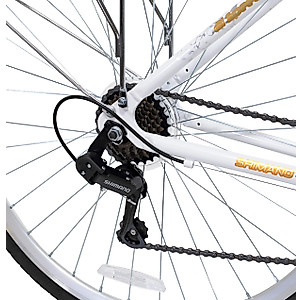 Kent International Springdale Hybrid Bicycle, White, 29 inch