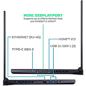 Acer Predator Helios 300 Gaming Laptop, Intel Core i7-9750H, GeForce GTX 1660 Ti, 15.6" Full HD 144Hz Display, 3ms Response Time, 16GB DDR4, 512GB PCIe NVMe SSD, RGB Backlit Keyboard, PH315-52-710B