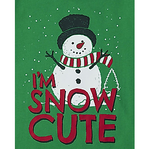 The Children's Place Unisex-Baby And Toddler Long Sleeve Christmas Graphic T-shirt Snow Cute 18-24 Months