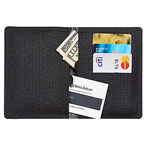 Skog Å Kust Plånbok Floating Waterproof Wallet | Perfect for Boating, Kayaking and Other Outdoor Activities | Bifold Black