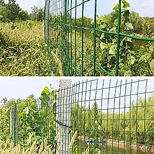 MZEER Wire Mesh Fence, 6cm Mesh Size 2.3Mm / 2.5Mm / 3.0Mm, Fixed with Ties, for Poultry, Small Animals, Bird Protection, Yard Fencing, Etc (Color : 1.2mx30m, Size : 2.3m)
