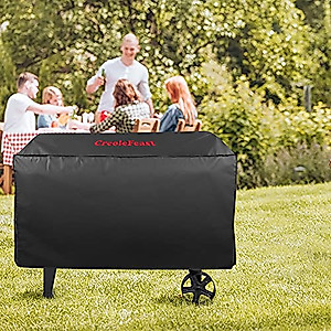 Creole Feast CR2001 Premium Oxford Grill Cover, Waterproof, Heavy-Duty for All-Year Weather Protection, Black
