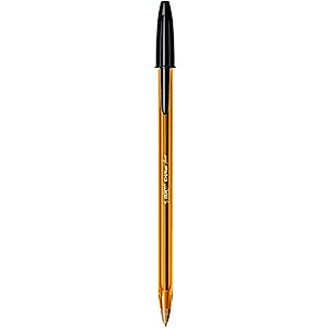 BIC Cristal Original, Ballpoint Pens, Every-Day Biro Pens with Fine Point (0.8 mm), Ideal for School and Office, Black, Pack of 50
