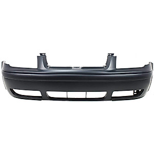 Evan Fischer Front Bumper Cover Compatible with 1999-2005 Volkswagen Jetta Primed with Built-in Molding Sedan/Wagon 4th Gen