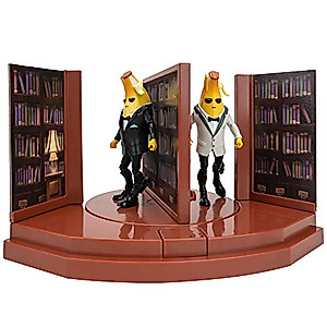 FORTNITE Agent’s Room , Includes 2 (4-inch) Articulated Agent Peely Figures, Playset with Secret Passageway, Legendary Accessories, Weapons, Accessory Storage