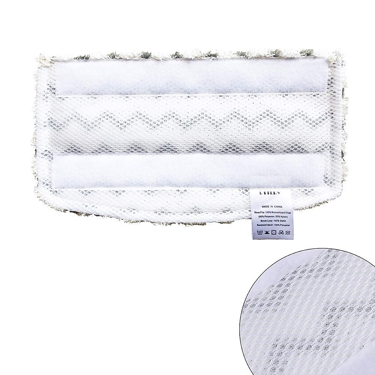 Dttery 4 Pack for Shark Steam Mop S1000 S1000A S1000C S1000WM S1001C S1200 Rectangle Dirt Grip Washable Microfiber Pads Replacement Part P1000C5