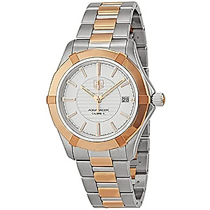 Tag Heuer Aquaracer Automatic Stainless Steel and 18kt Rose Gold Mens Watch WAP2150BD0839