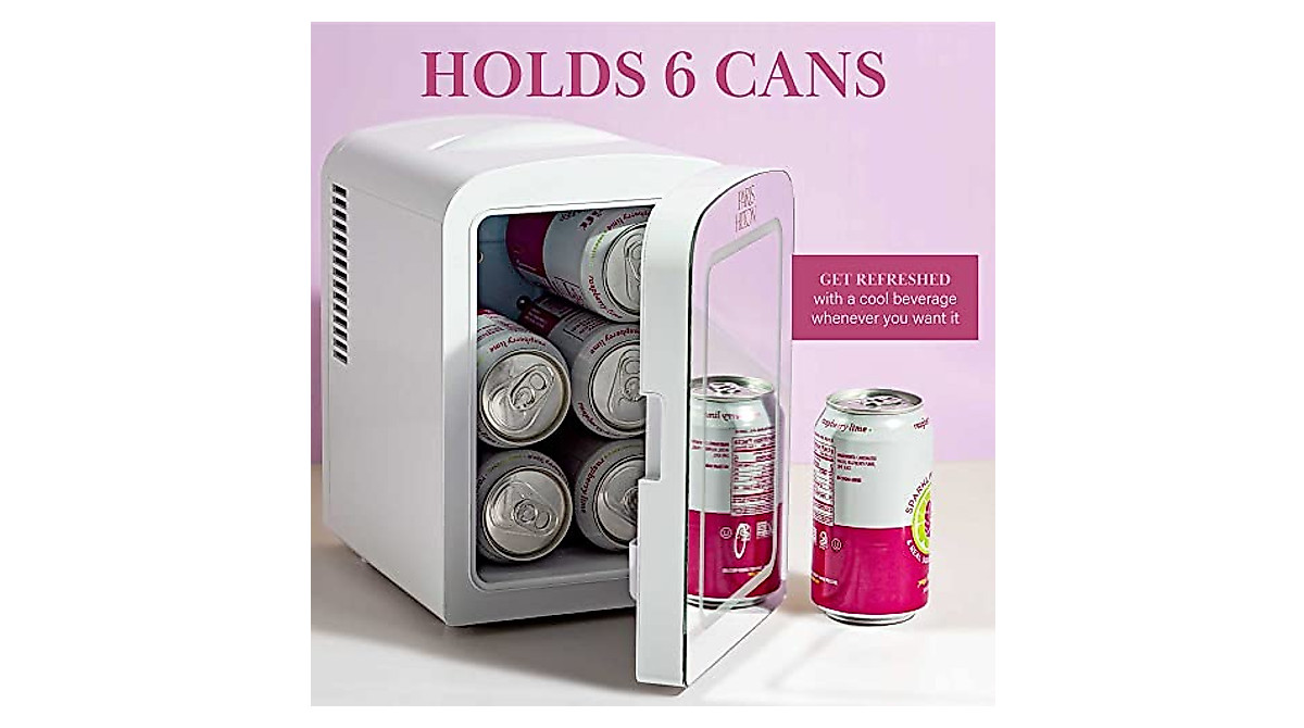 Paris Hilton Mini Refrigerator - Stylish Beauty & Snack Cooler