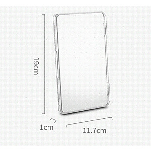 2pcs Clear Plastic Rectangle Storage Containers Box with Hinged Lid Best for Card,Accessories,Crafts,Coins,Learning Supplies,Screws,Drills,Battery