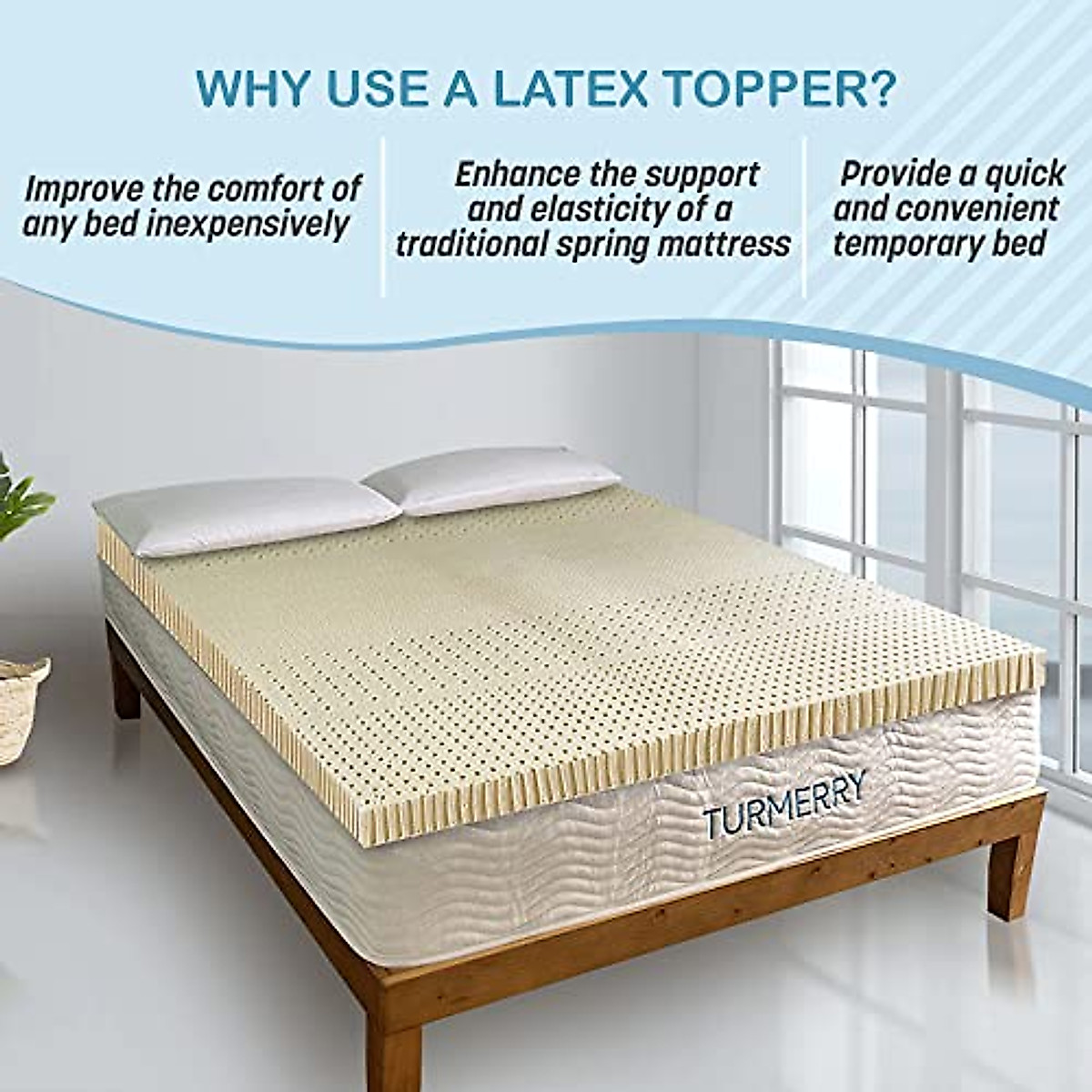 Latex Mattress Topper (Queen / 2 inch/Firm)