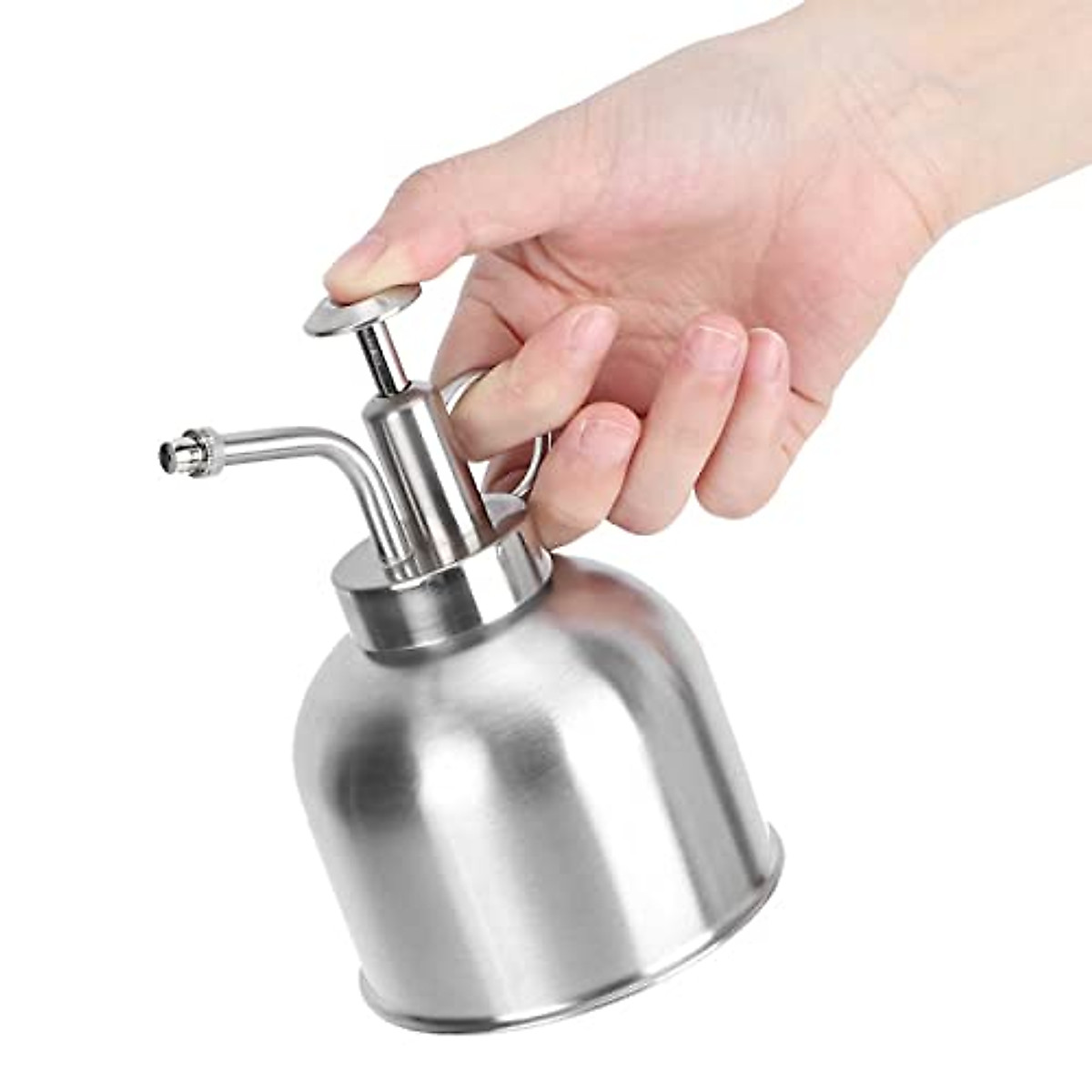 Mokernali Pressure Sprayer Bottle, Stainless Steel Watering Can, Hand Pressure Adjustable Plant Sprayer Watering Pot for Indoor Garden Plants