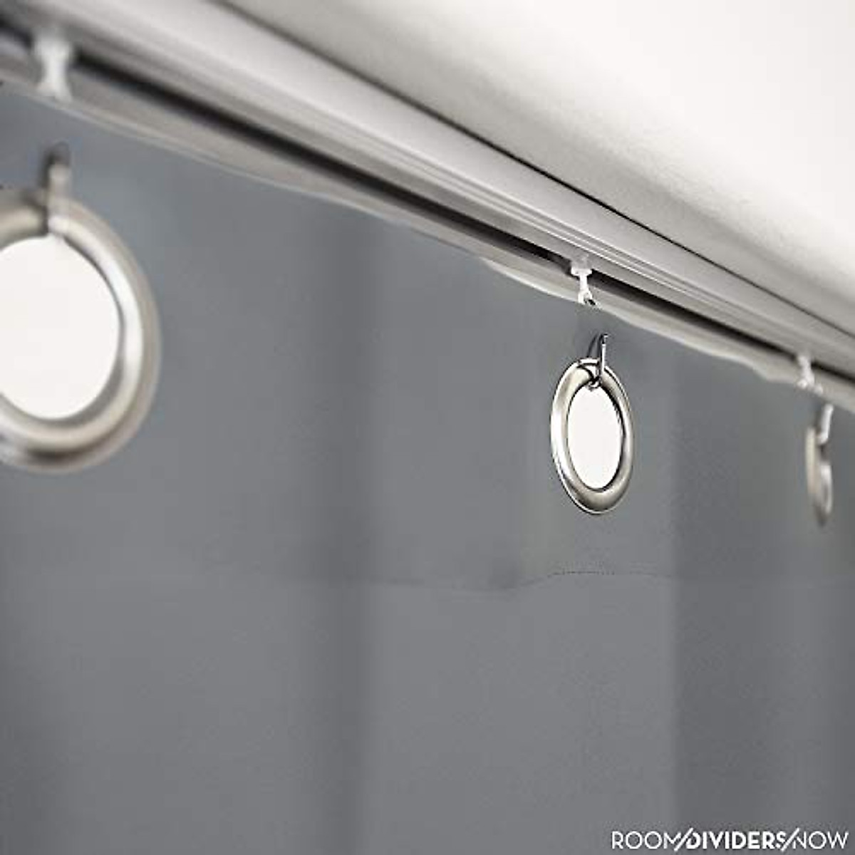 Room/Dividers/Now Ceiling Track Room Divider Kit - XXX-Large A, 8ft Tall x 14ft - 18ft Wide (Slate Gray)