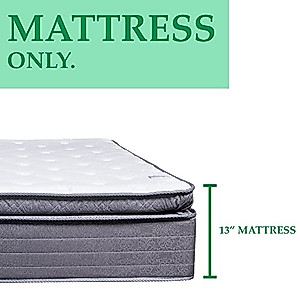 Treaton, 13-Inch Foam Encased Soft Pillow Top Hybrid Contouring Comfort Mattress, Queen, Beige