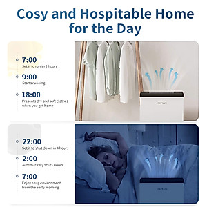 AIRPLUS 50 Pints Dehumidifier with Universal Wheels for Medium Spaces and Basements (AP2006)