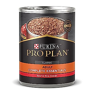 Purina Pro Plan High Protein Dog Food Wet Pate, Beef and Rice Entree - (12) 13 oz. Cans