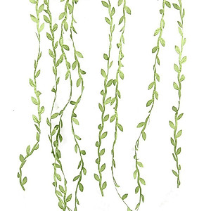 Familyhouse 252 ft Artificial Vines, Artificial Eucalyptus Leaf DIY Garland Wreaths Decorative Home Wall Garden Wedding Party