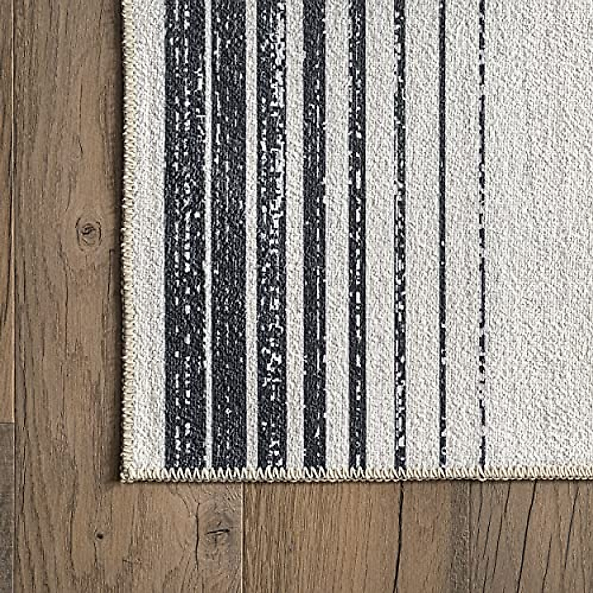 nuLOOM Francesca Machine Washable Contemporary Moon Area Rug, 4' x 6', Grey