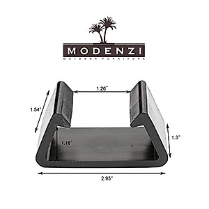 MODENZI Sectional Patio Furniture Clips 10 PCS Modular Patio Sofa connectors Outdoor Furniture Alignment Fasteners Clips for Wicker Garden Sofa Furniture Set
