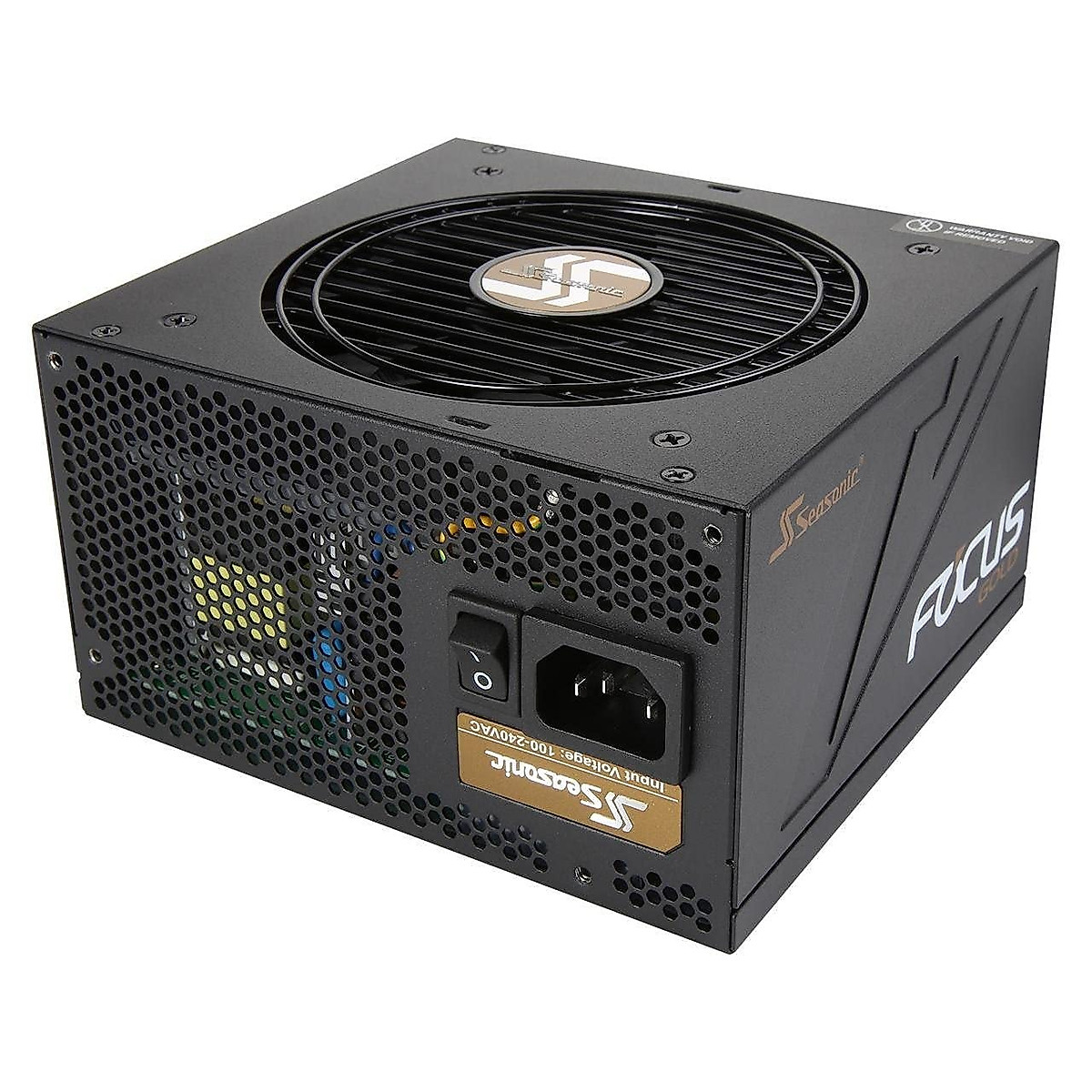 Seasonic FOCUS 650 Gold SSR-650FM 650W 80+ Gold ATX12V & EPS12V Semi-Modular 7 Year Warranty Compact 140 mm Size Power Supply
